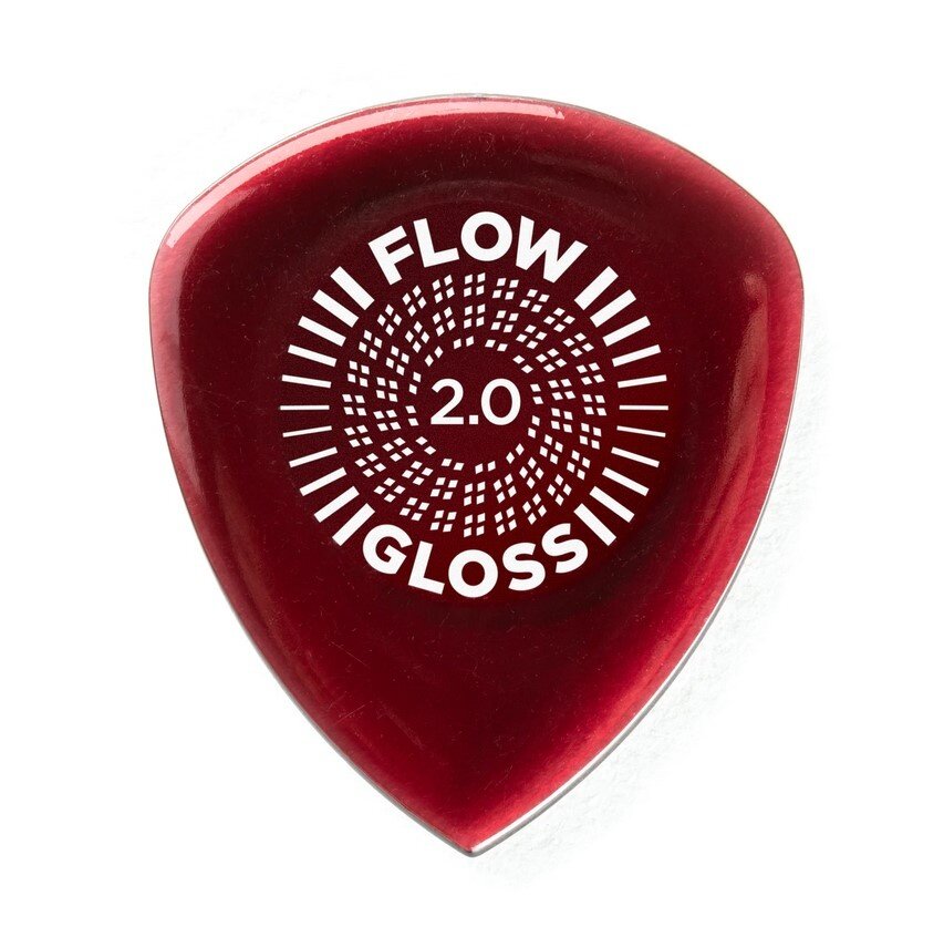 Медиатор Dunlop Flow Gloss 550R2.0, 2.0 мм, 1 шт.