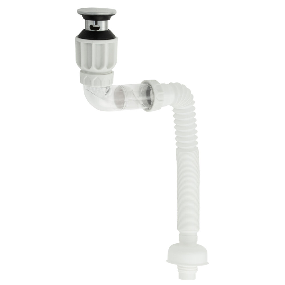 Сифон для раковины санакс с сухим затвором