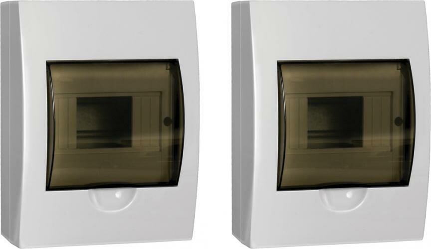 Щит навесной IEK ЩРН-П 6 модулей IP41 белый (комплект из 2 шт)