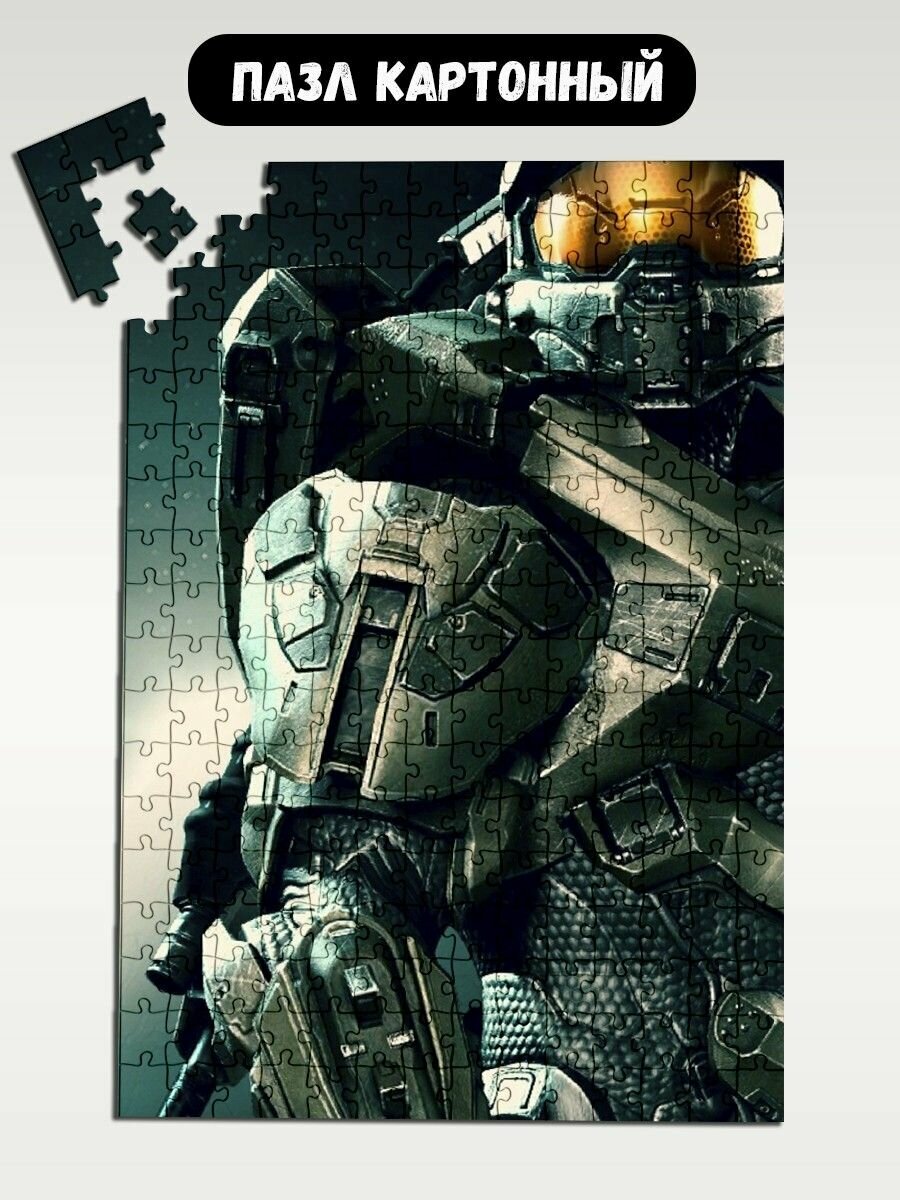 Пазл картонный А3: модель игра Halo The Master Chief Collection - 993