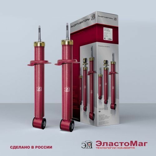 Амортизаторы задние LADA Granta, Granta FL, Kalina-2, Datsun on-DO, mi-DO (масляные, 2 шт.) / Эластомаг