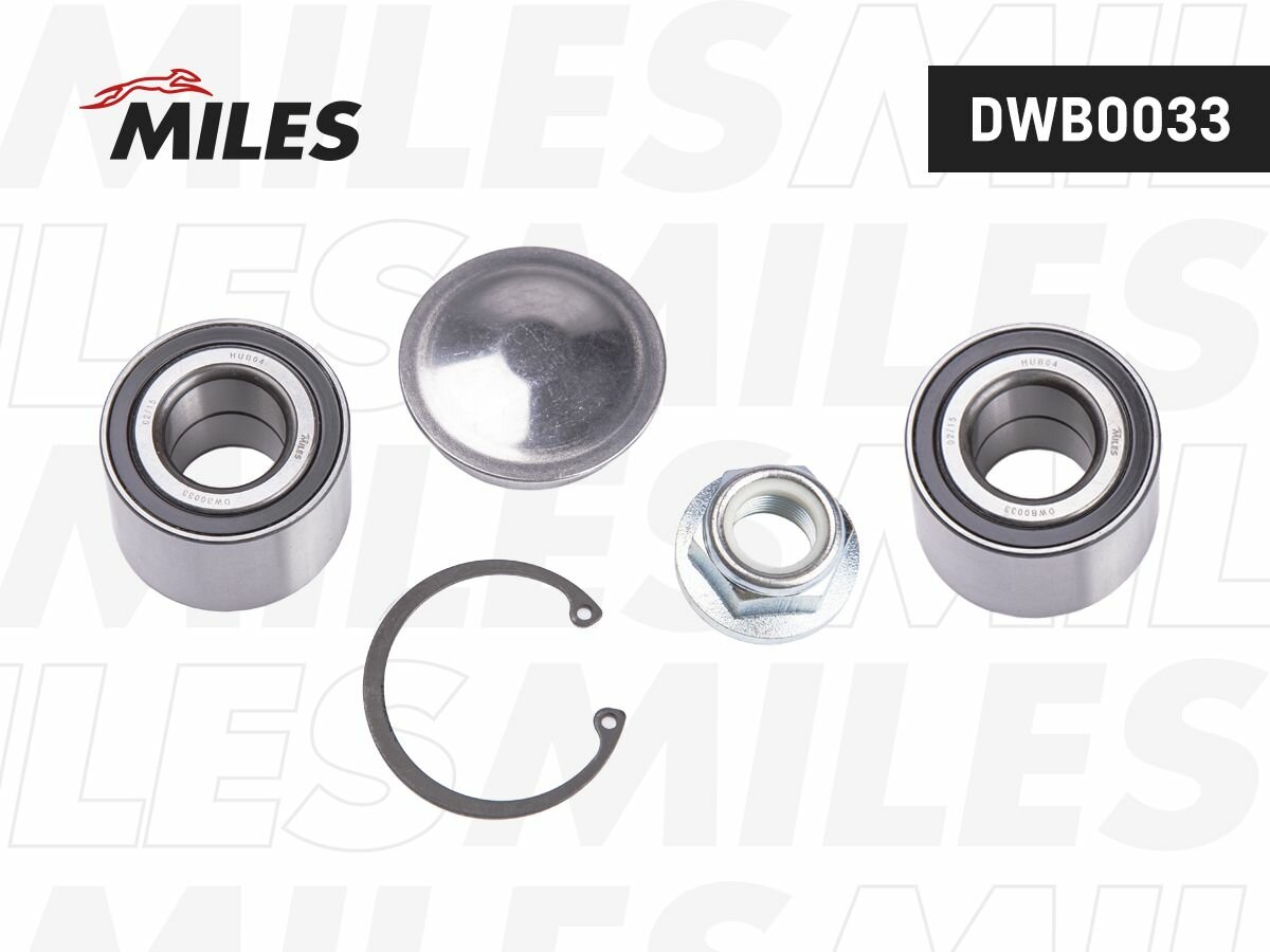 DWB0033 MILES Подшипник ступ. RENAULT LOGAN I/NISSAN NOTE/CHEVROLET SPARK M300 04- зад. Miles арт. DWB0033