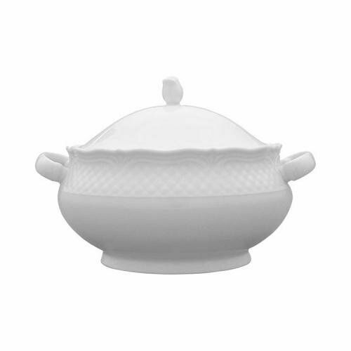 Супница "Афродита", фарфор,2,7л, диаметр 29, высота 19см, белый