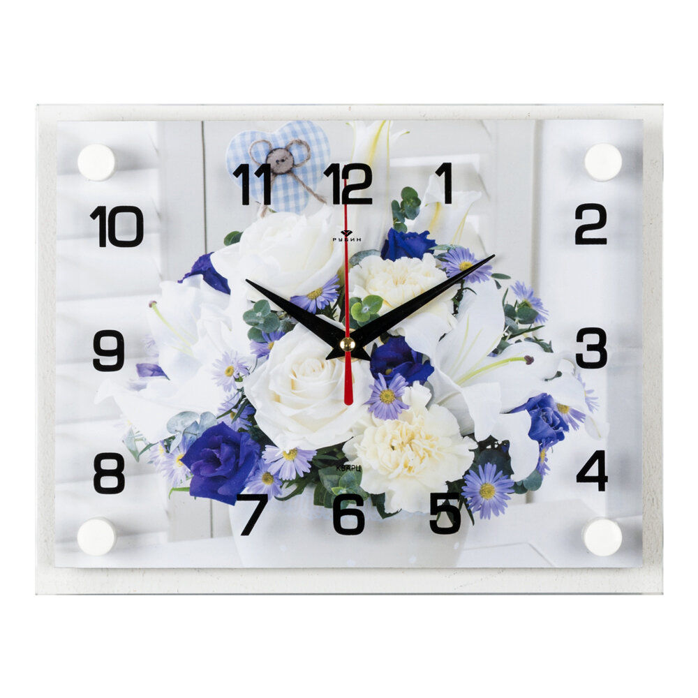 Часы настенные Рубин 2026-114, Букет