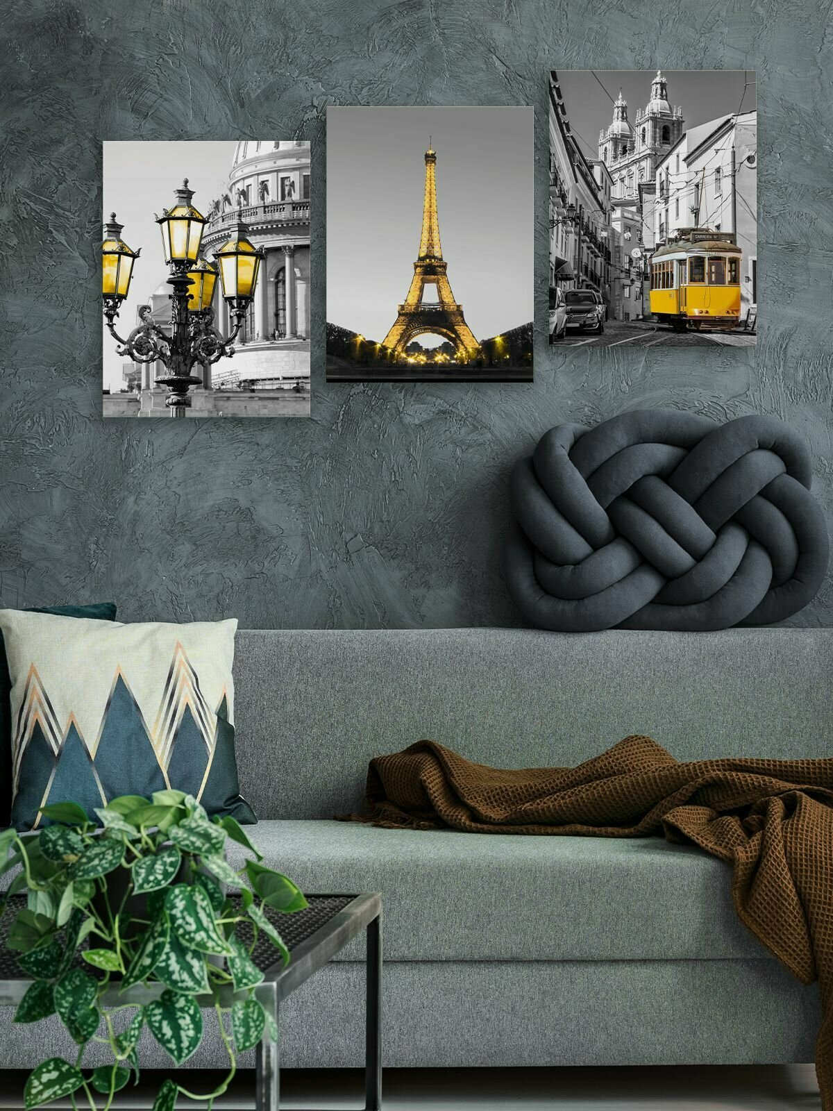 Комплект из 3-х картин на холсте 30х40 см.