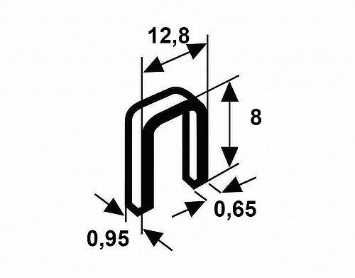 Скоба обивочная 80/08 CNK для степлера, тип 80, длина ножки 8 мм, в упаковке 27840 шт.