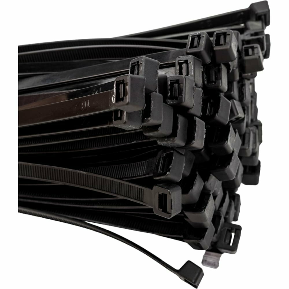 Нейлоновые стяжки FORTISFLEX НСС EasyFix 8x400 черный, 100 шт. 84820
