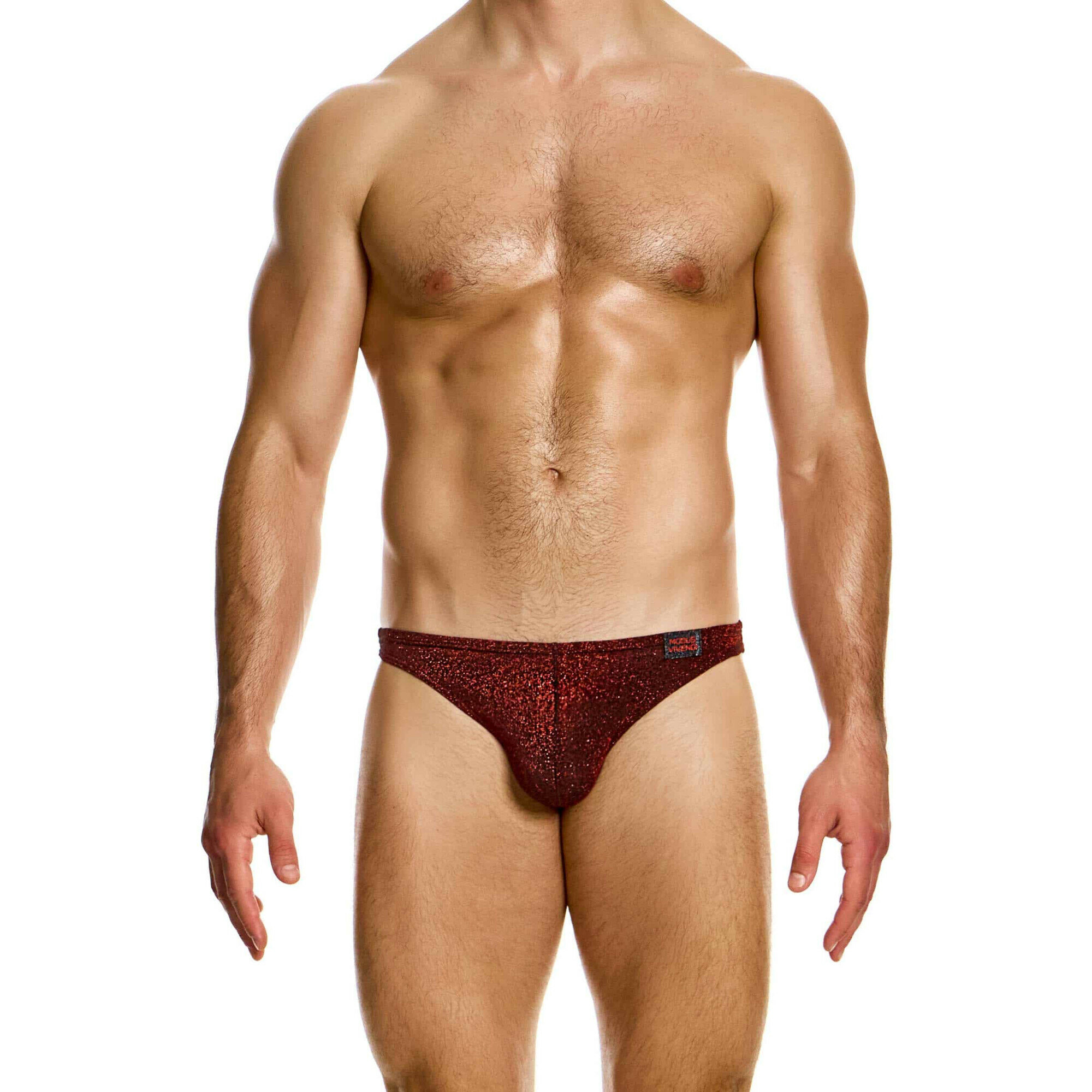 Трусы-брифы "Glitter Low Cut Briefs - Red" / Modus Vivendi / Красный / Размер M