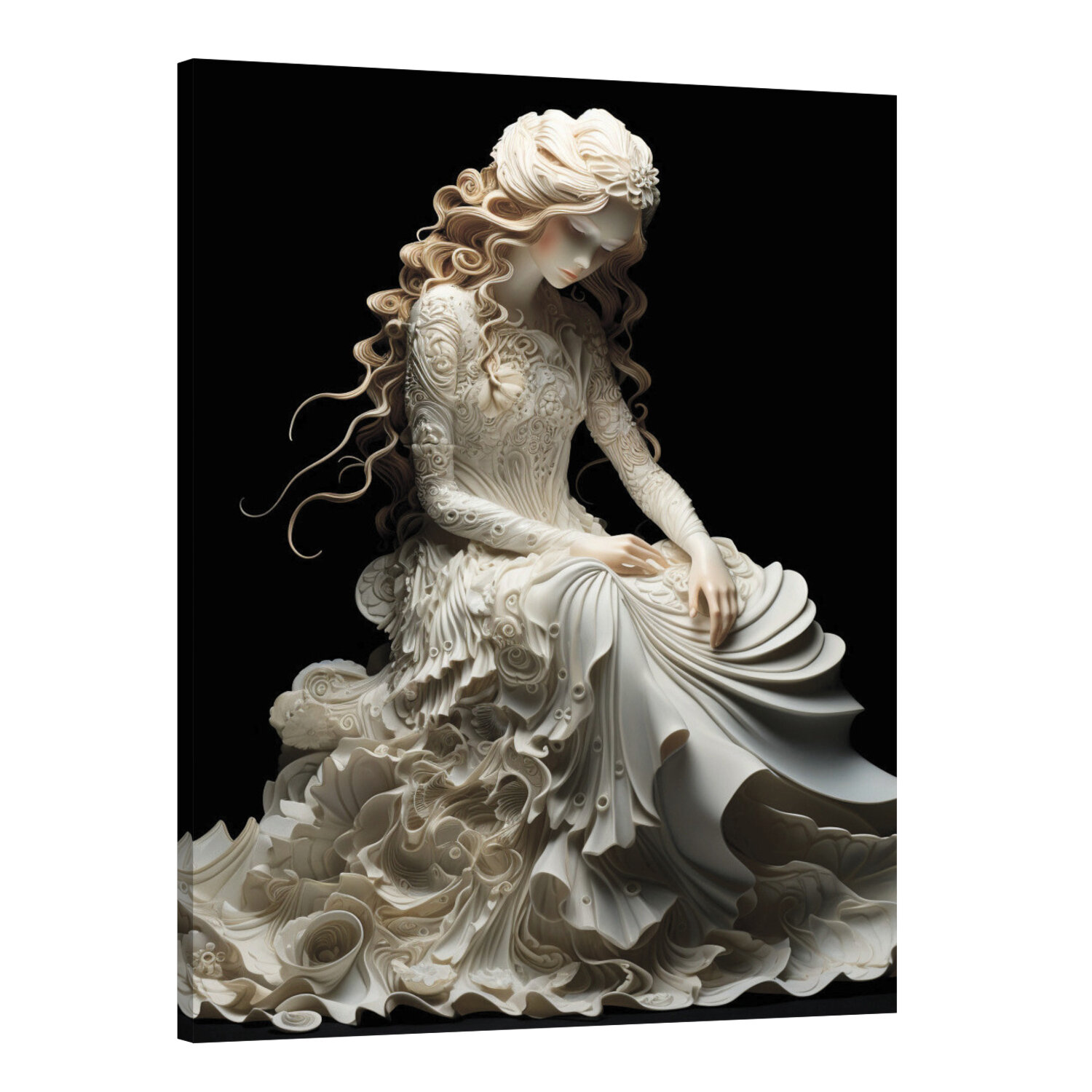 Интерьерная картина 50х70 "Кукла с тайнами"