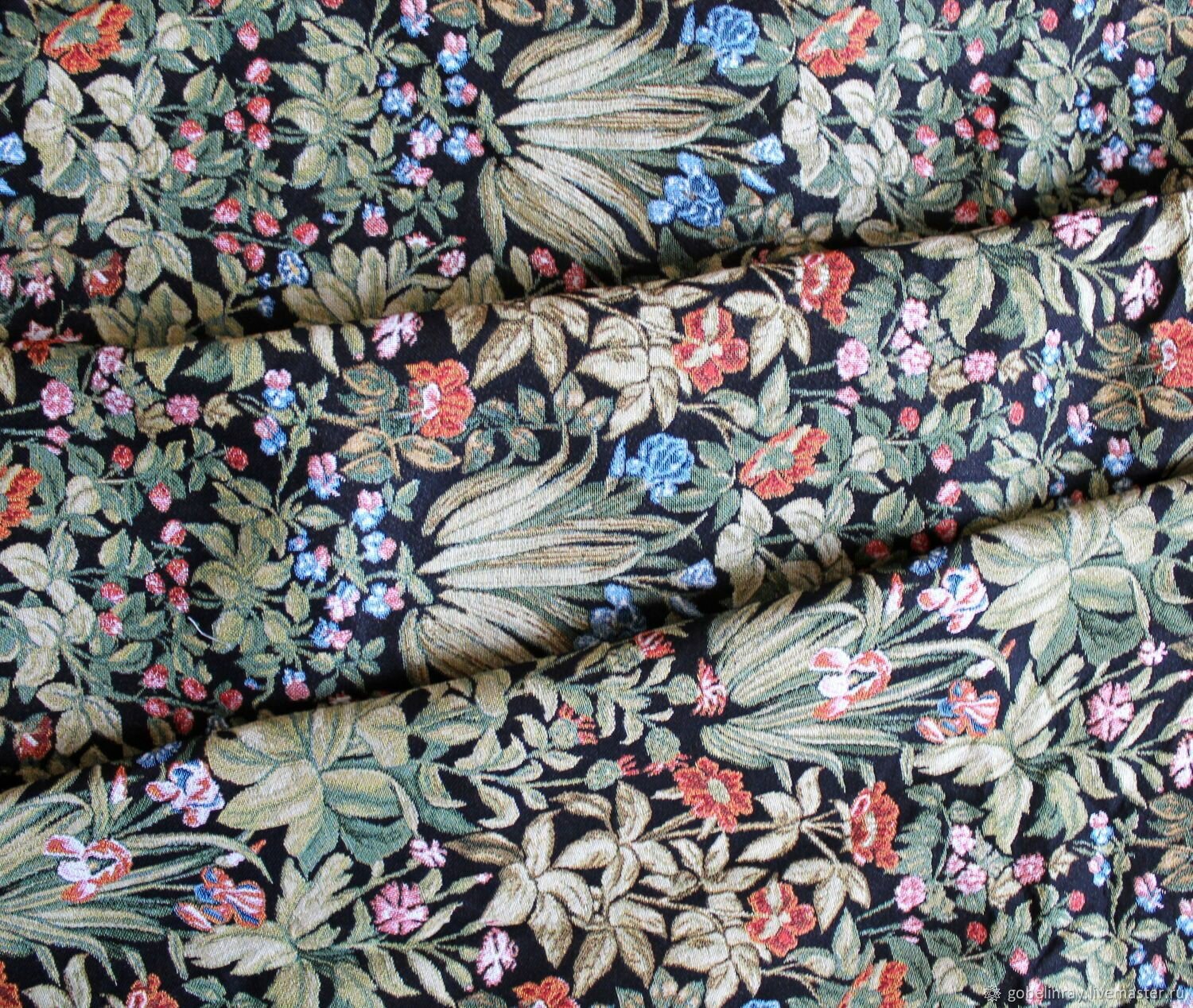 Ткань гобеленовая "Лилии Моррис"