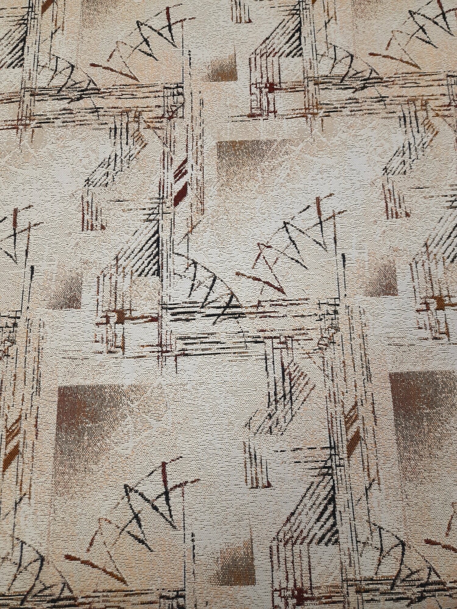 Ткань гобелен Пифагор с хлопком (вид1)