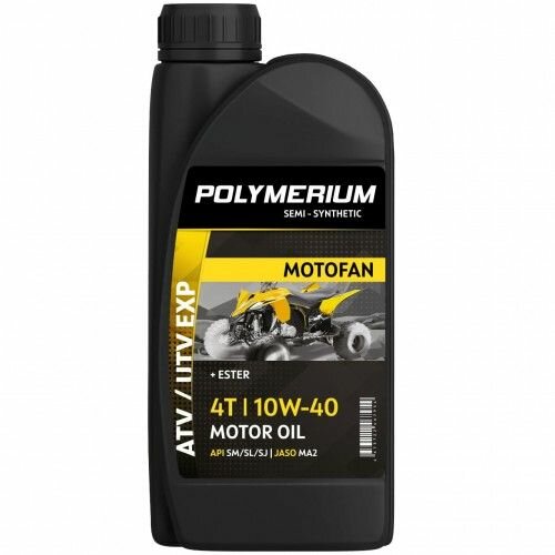 Моторное масло Polymerium MOTOFAN ATV UTV EXP 4T 10W40 1л