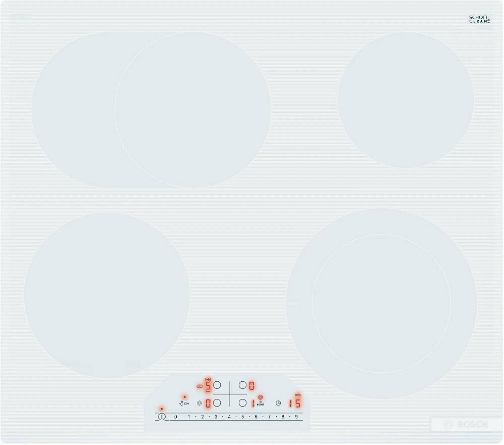 Варочная панель электрическая Bosch PKN652FP2E, белый