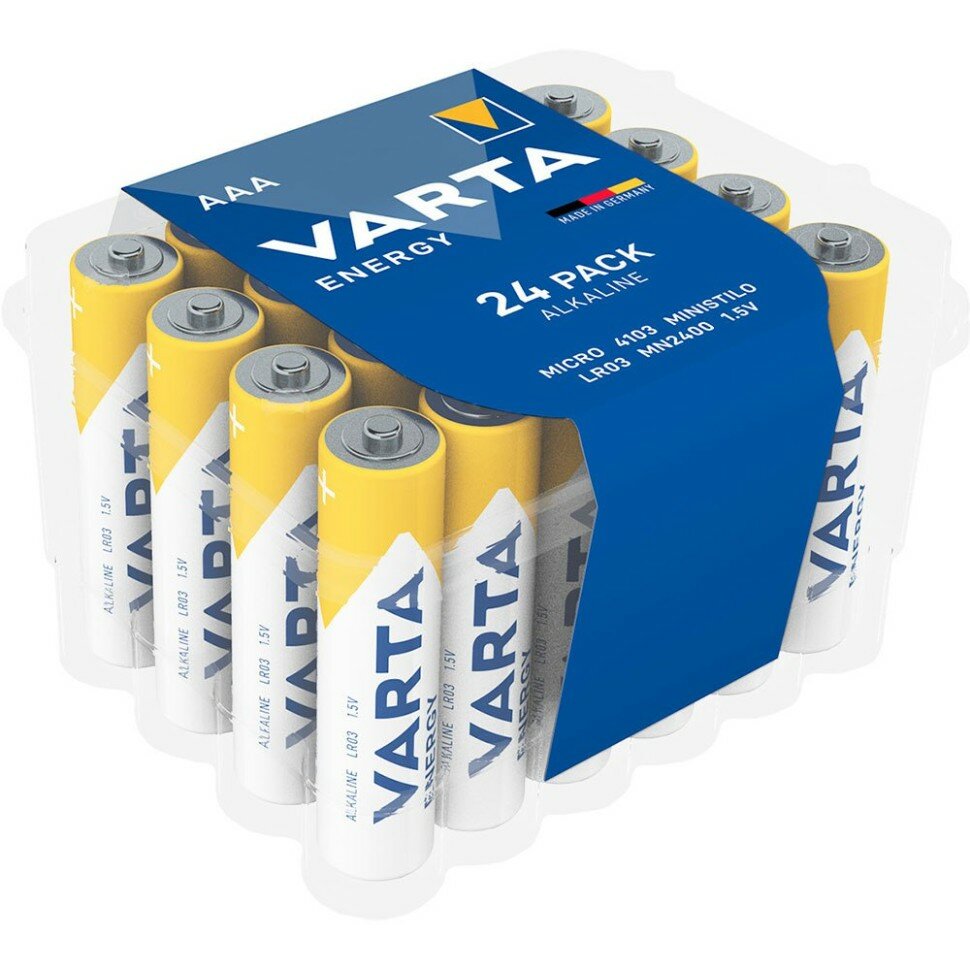 Батарейка VARTA ENERGY 4103 LR03 AAA, в упаковке 24 шт