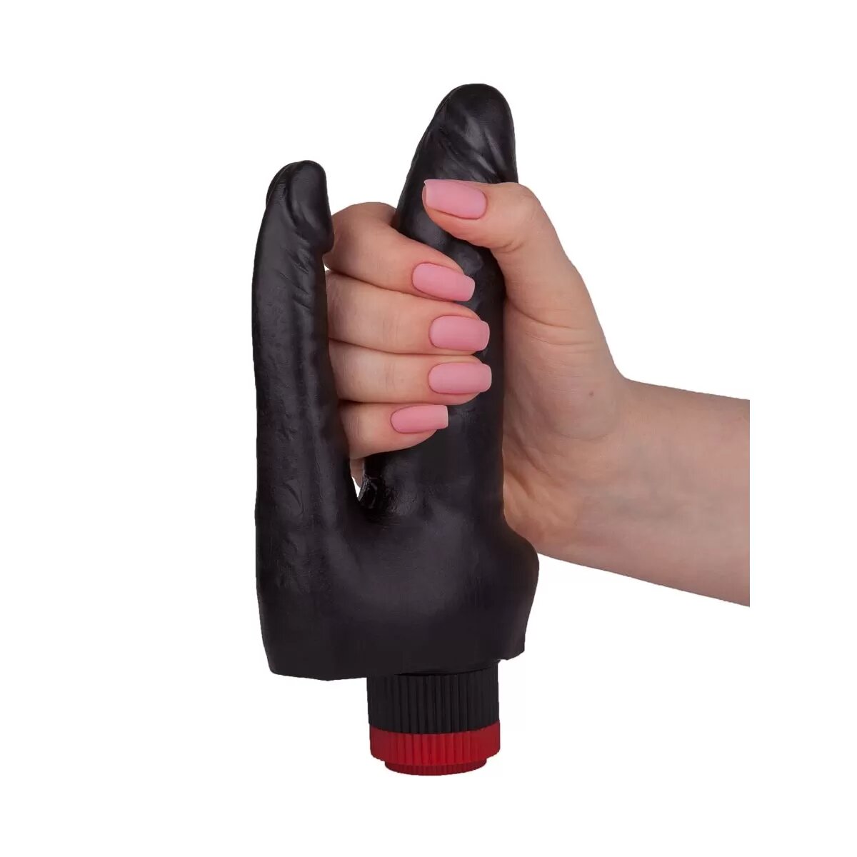 LOVETOY (А-Полимер) Вибратор из ПВХ двойной 17 см 414700, черный