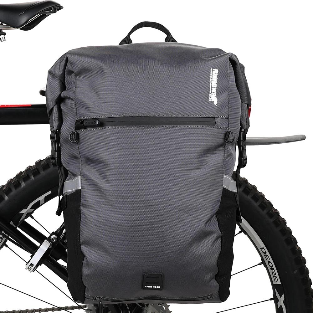 Rhinowalk Велосумка на багажник Rhinowalk 24L bicycle pannier bag (Серый)