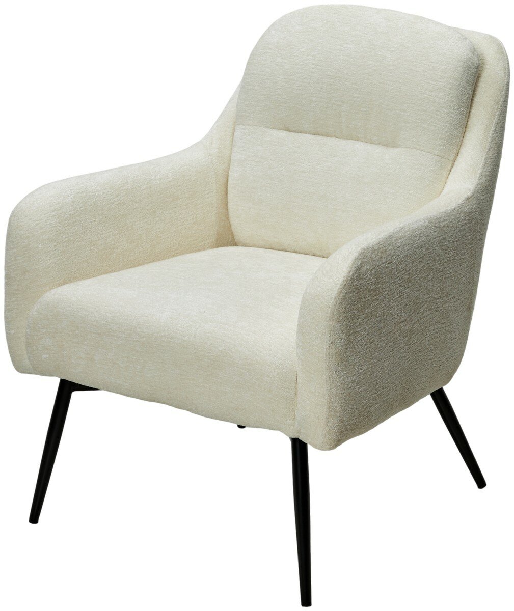 Кресло ARGOS 408343 M CITY белый, черный, ткань, металл, мягкое сиденье, с подлокотниками