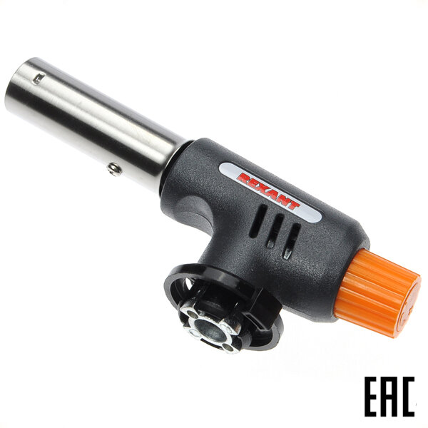 Газовая горелка 12-0019 Rexant GT-19 под сменный газовый баллон, без баллона (4 шт. в наборе)