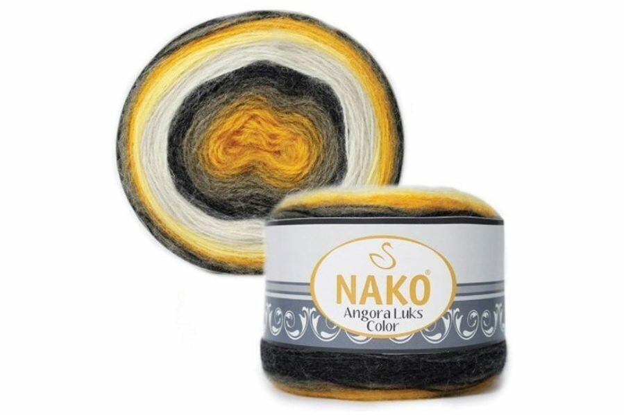 Пряжа Nako Angora Luks Color 81908 ( 4 мотка )