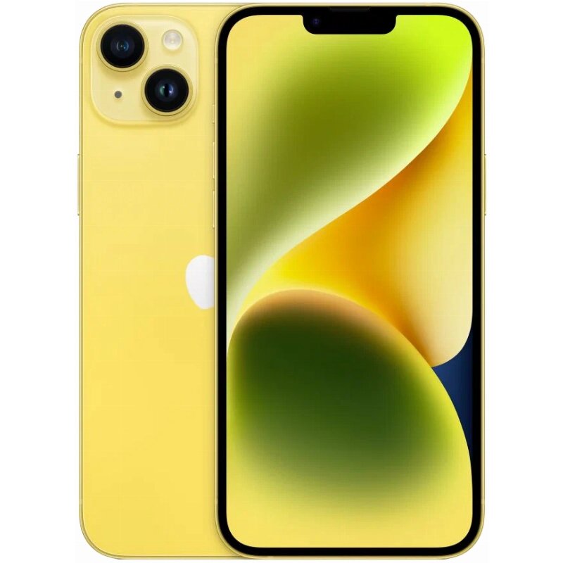 Смартфон Apple iPhone 14 Plus 128 ГБ, желтый, Dual SIM (nanoSIM)