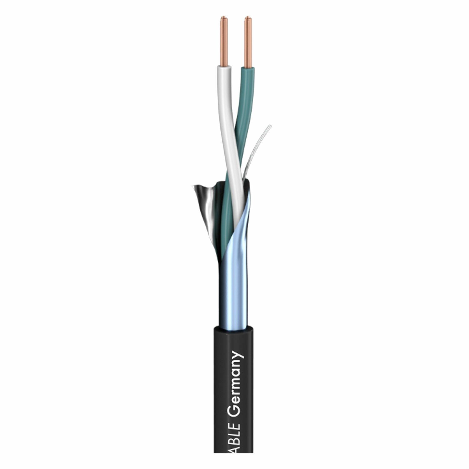 Кабель аудио в нарезку Sommer Cable 200-0401 SC-Isopod SO-F22 Black, 1 м