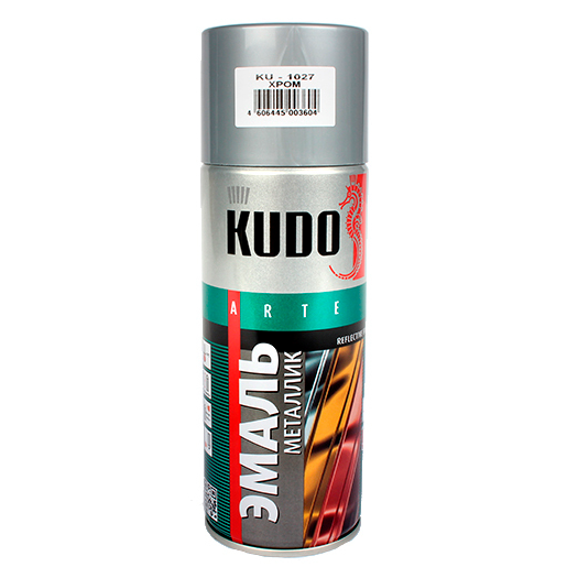 Краска "KUDO" универсальная хром 520мл