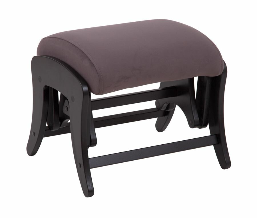 Пуф-маятник Универсальный Red Black фиолетовый, велюр и дерево, мягкое сиденье