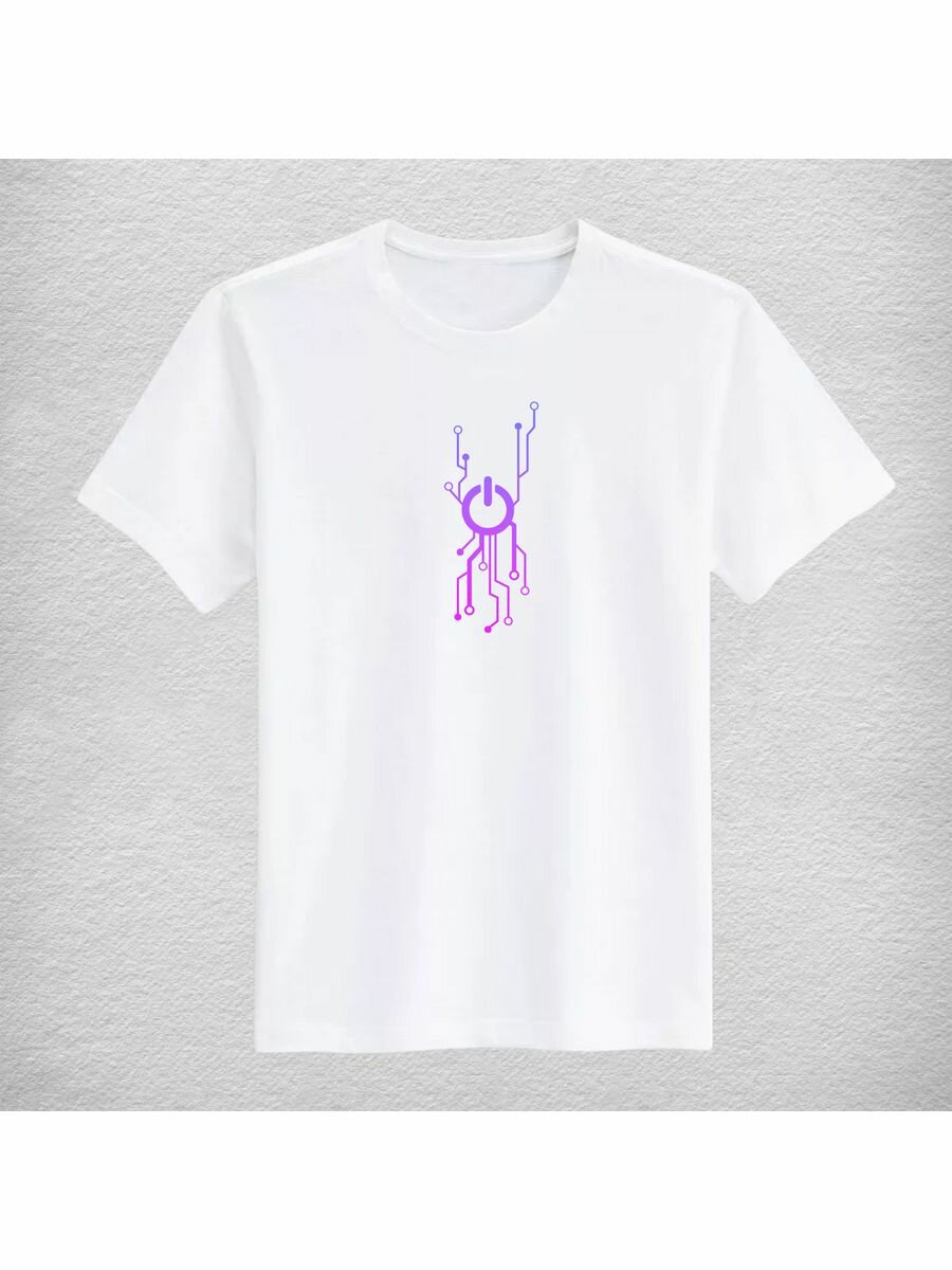 Футболка кнопка киберпанк