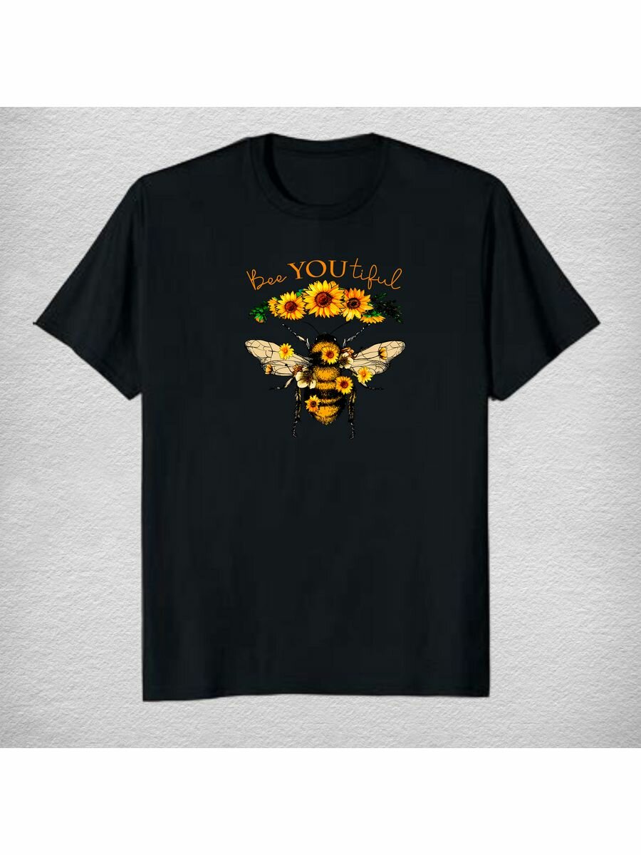 Футболка пчела подсолнух