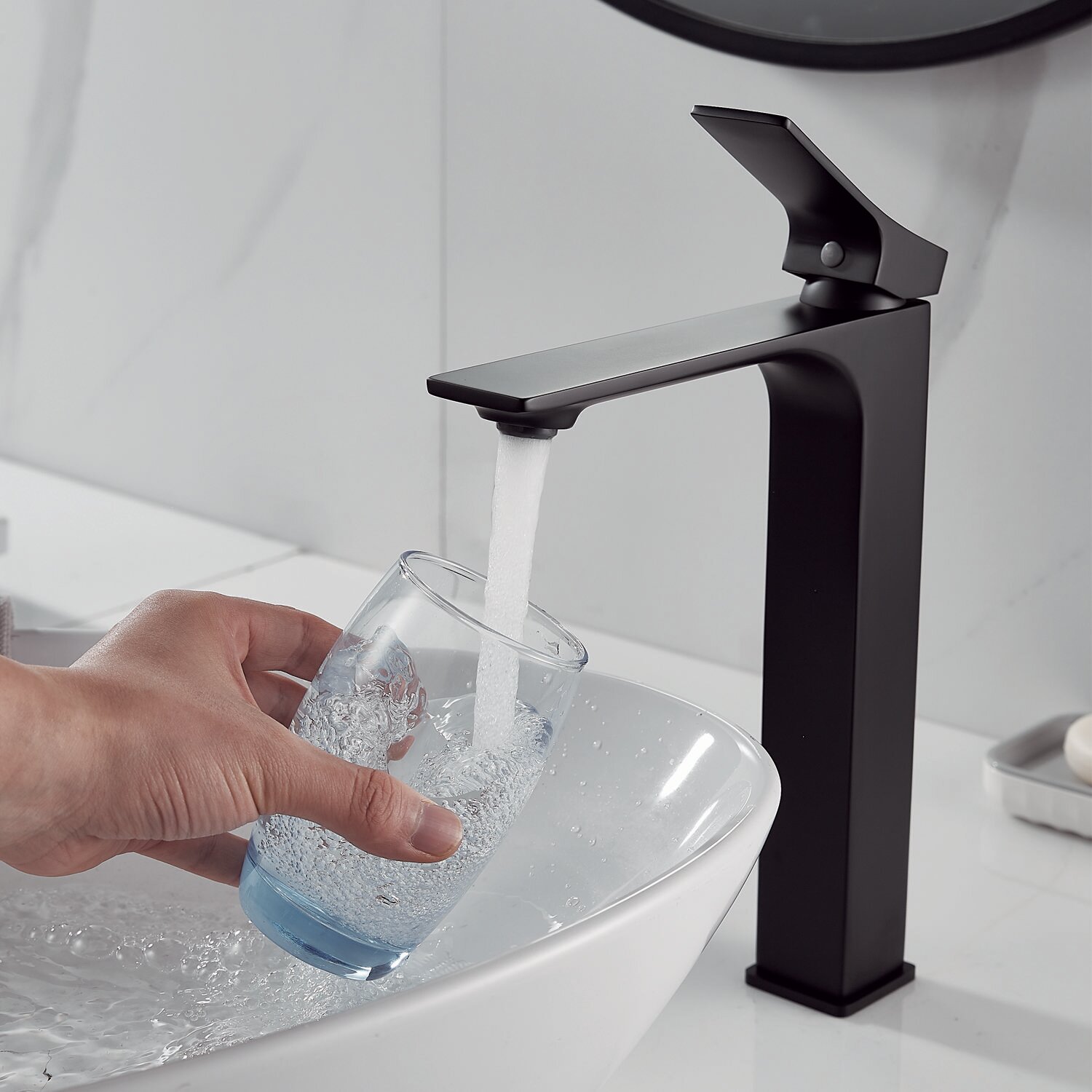 S6111H Смеситель для раковины чаши черный