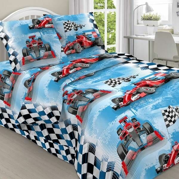 Лайт Постель комплект постельного белья "Болид-2", простыня на резинке 70х160см