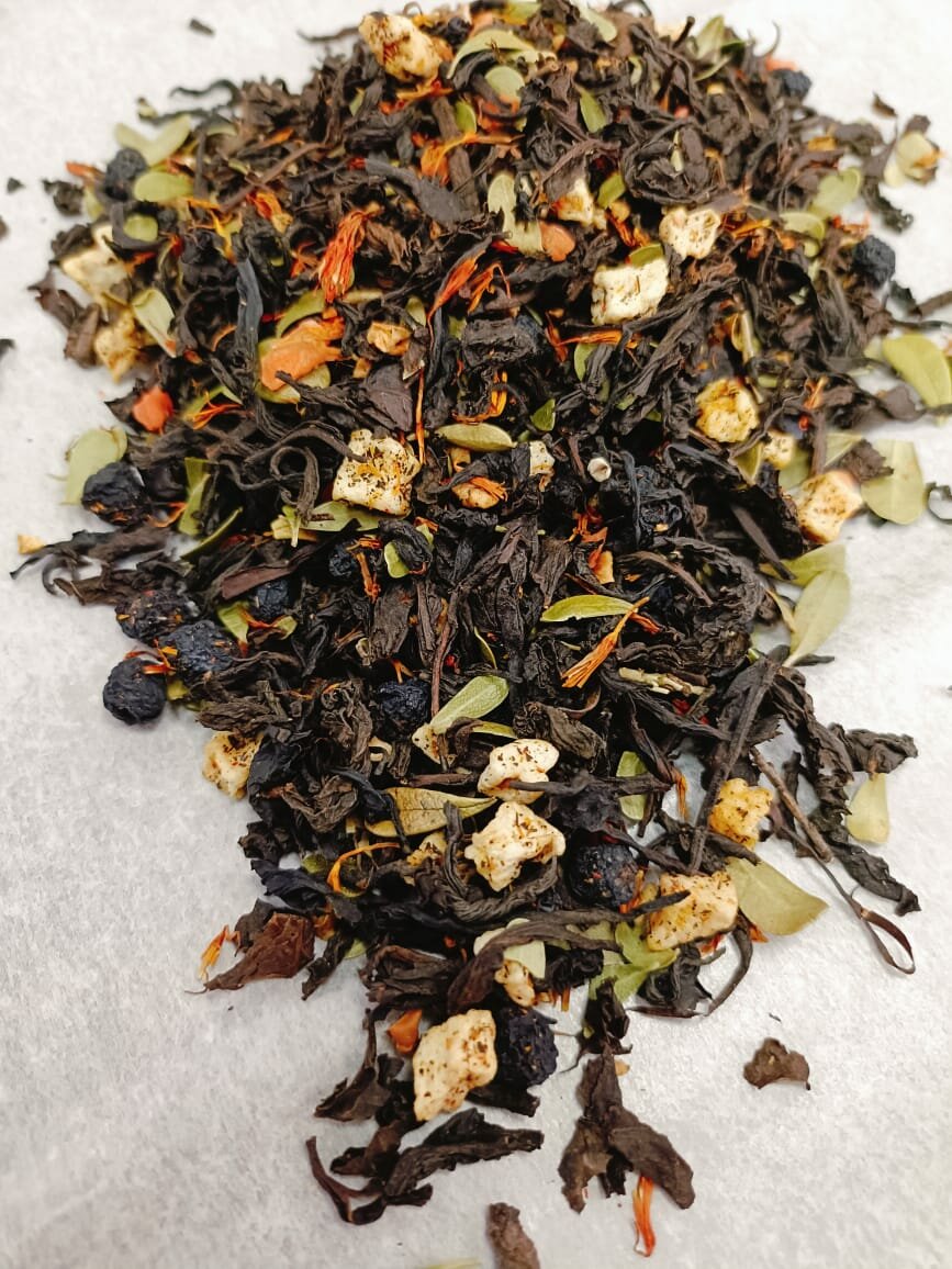 Черный чай "Айва-Персик"