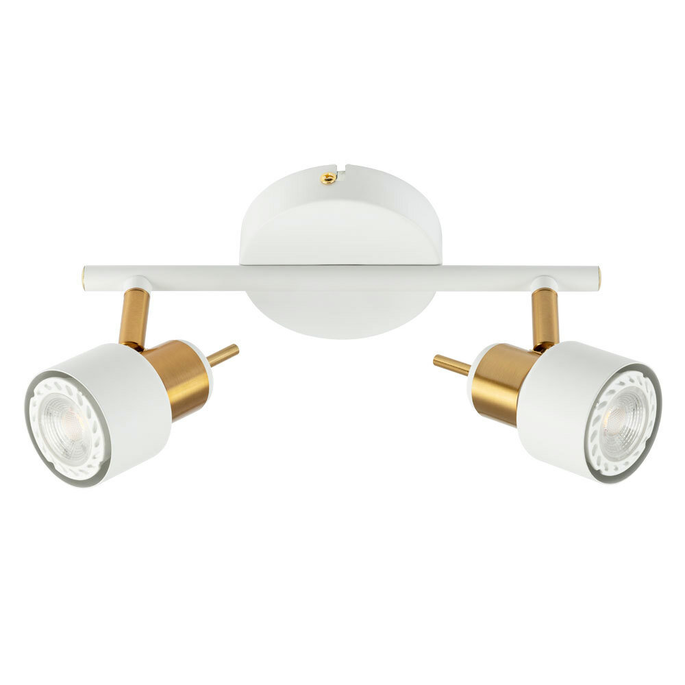 Спот поворотный Arte Lamp Almach 2 лампы GU10 6 м² цвет белый
