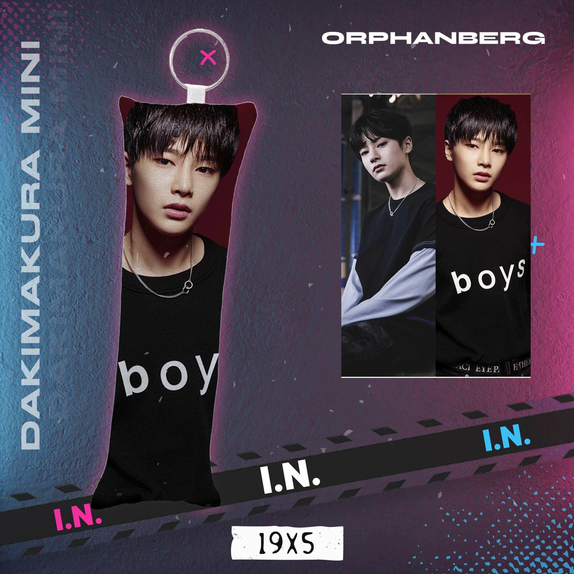 К-ПОП Дакимакура-мини брелок Stray kids I. N.