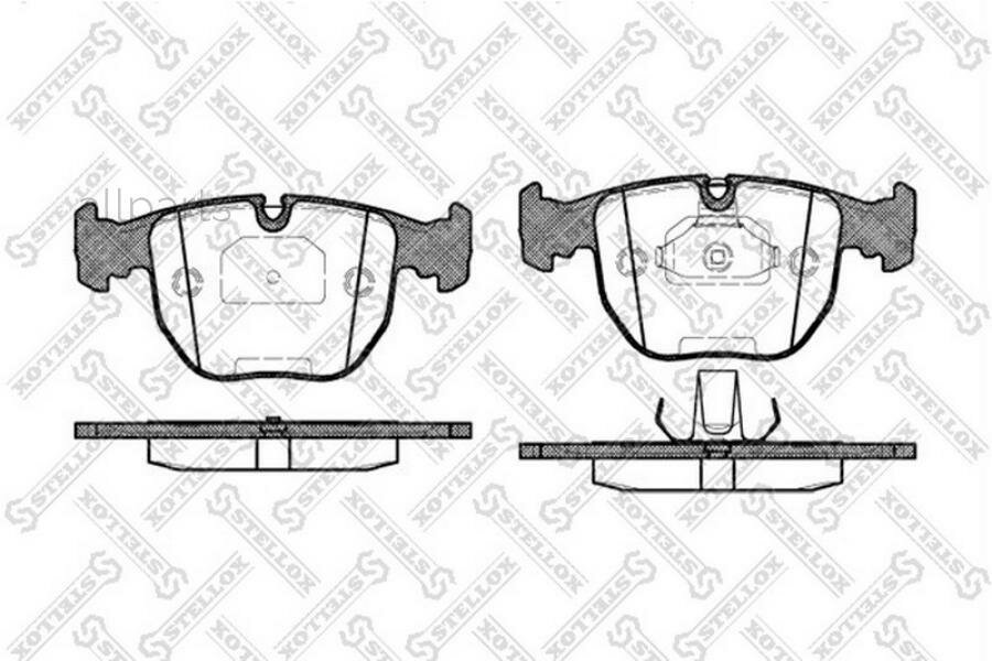 STELLOX 607000BSX колодки дисковые п!\ Chery, BMW E39 3.0-4.0/3.0D/E53 3.0/4.4/3.0D 00>/E38 4.4