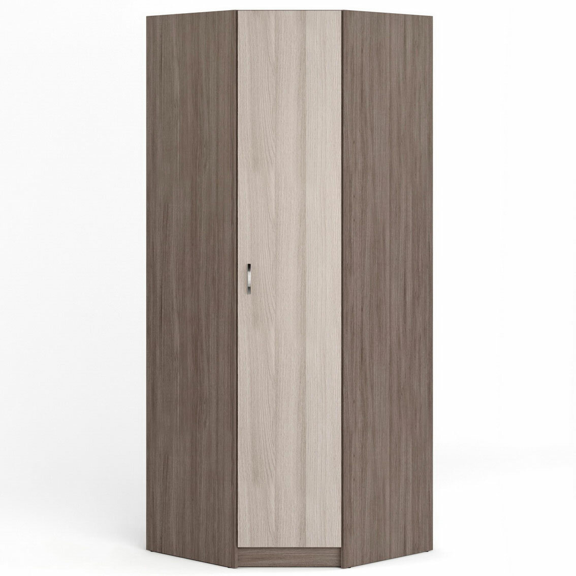 Угловой шкаф 825х825х2148 мм МагМебель В10 ясень шимо тёмный + светлый