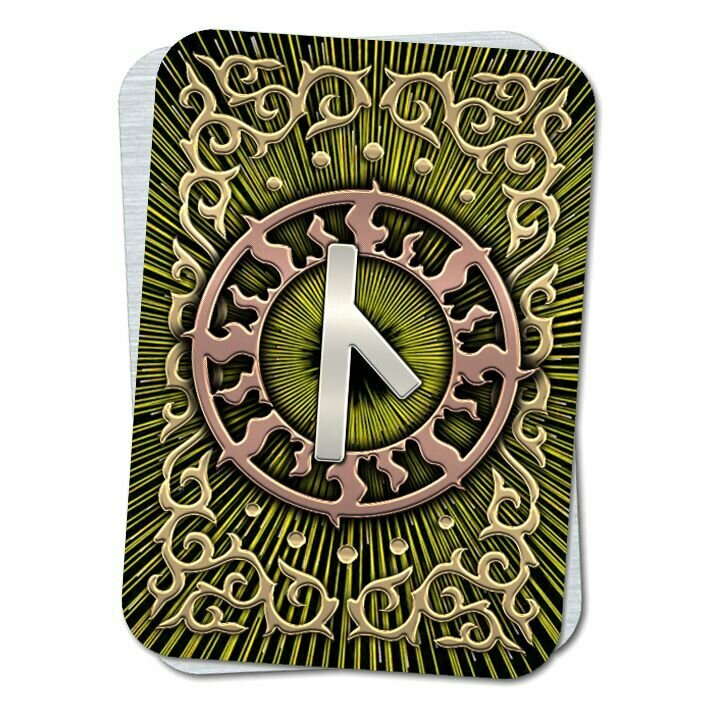 Славянские обереги - Магическая карта таро Руна Нужда, оберег от сглаза и порчи, талисман удачи, кошельковый сувенир - амулет на деньги, подарок на 23 февраля мужчине или на 8 марта женщине