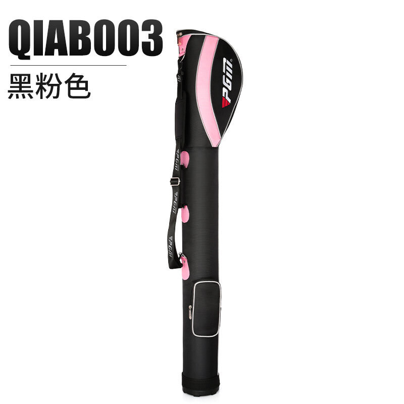 Сумка для гольфа PGM QIAB003, черно-розовая