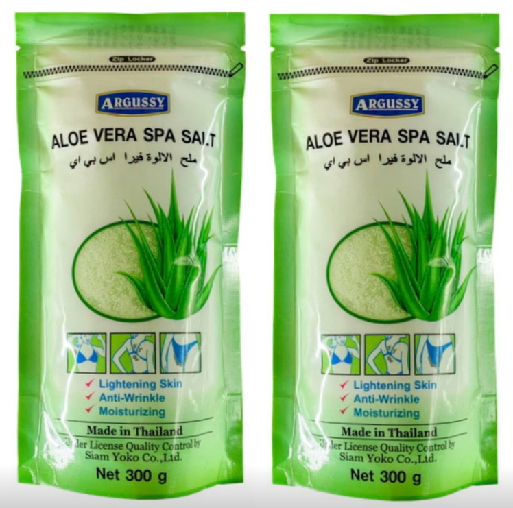 Скраб для тела Yoko Aloe vera Spa Salt, с Алоэ вера, солевой, сужающий поры, увлажняющий, 300 гр, 2 шт.