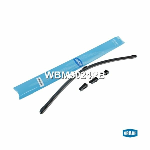 Щетка стеклоочистителя бескаркасная KRAUF WBM5024PB, 600 мм для Volkswagen, AUDI, SEAT, SKODA