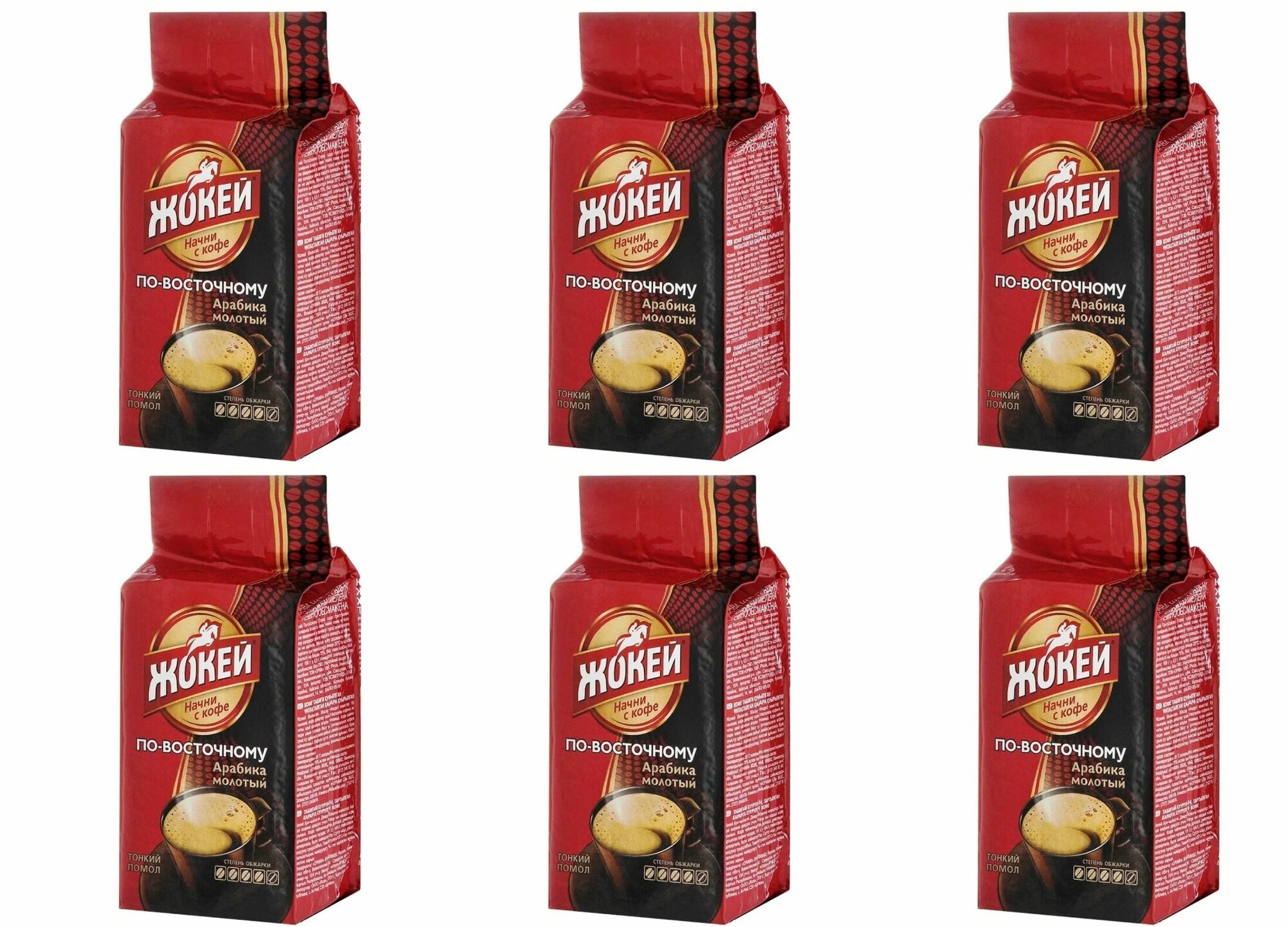 Жокей Кофе молотый По Восточному,100 г,6 шт