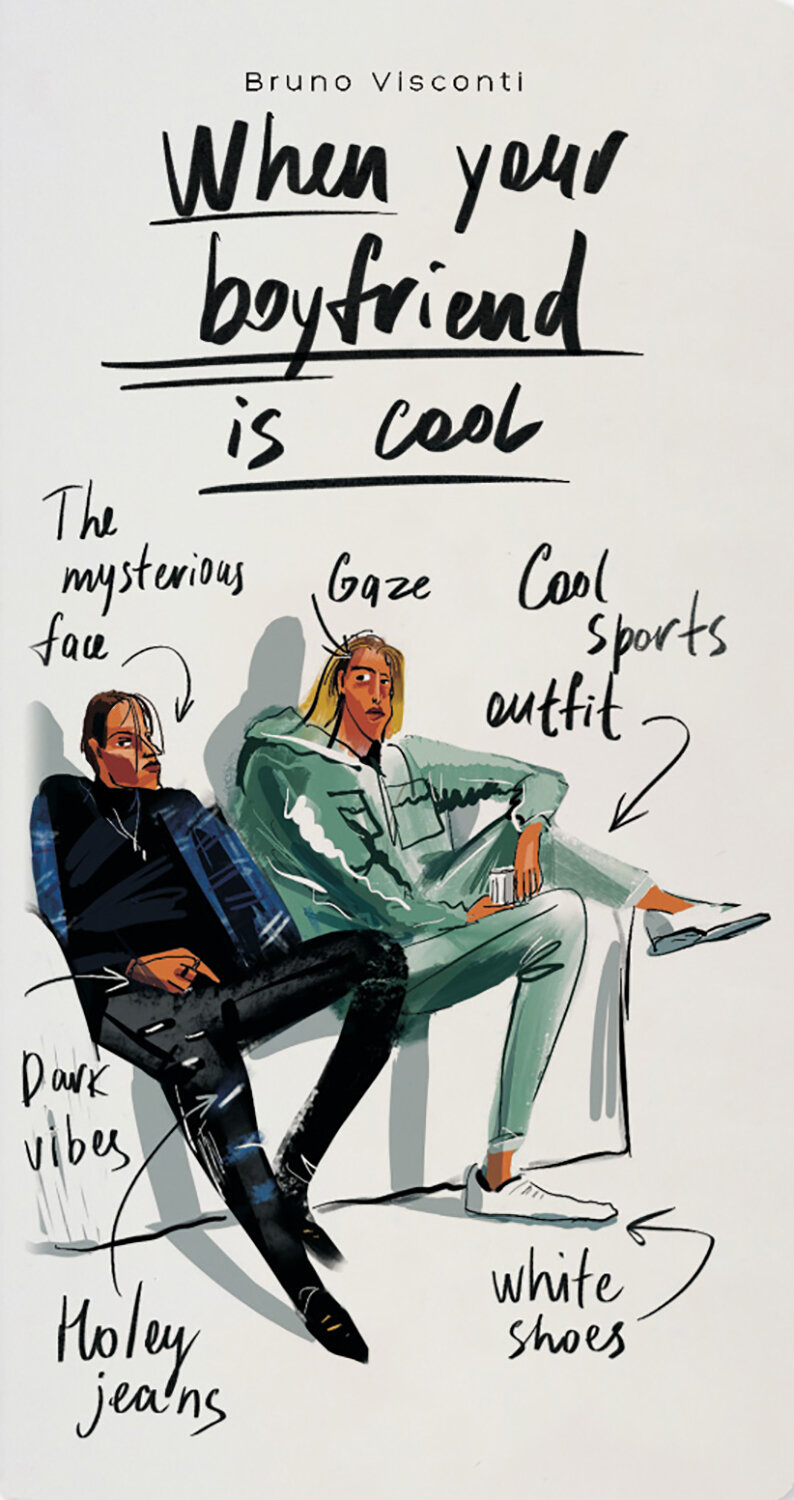 Записная книжка When Your Boyfriend is Cool, А6, 30 листов, клетка