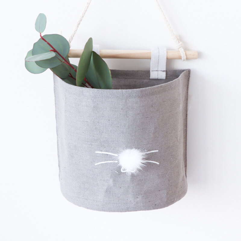 Подвесная сумка для хранения из хлопка и льна для общежития, съемная и свободно комбинируемая сумка для хранения,