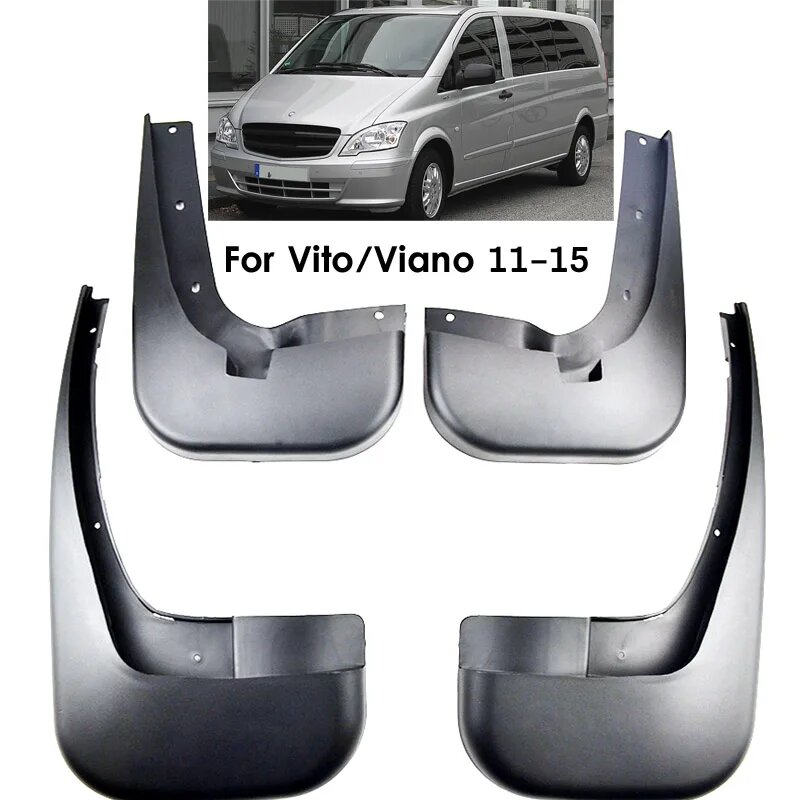 For Mercedes Benz V-Class Vito W447 Viano W639 Mudguard V250 Car Fenders Mud Flaps Vito W639 11-15