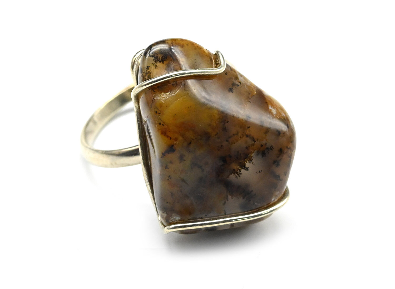 Кольцо, агат