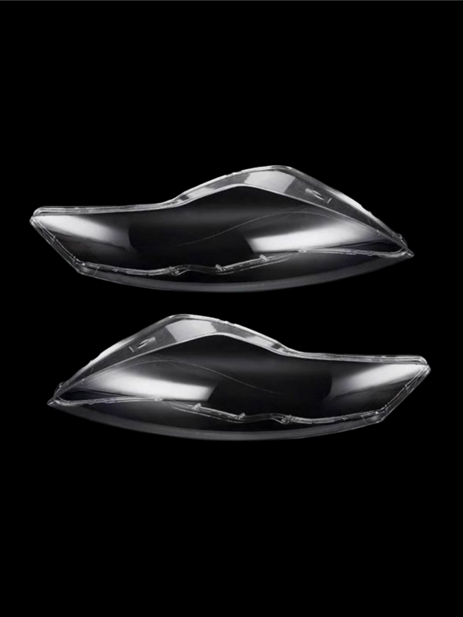 Стекла фар для Ford Mondeo 4 2007-2015 (Комплект 2шт), стекла для фар Форд Мондео 4