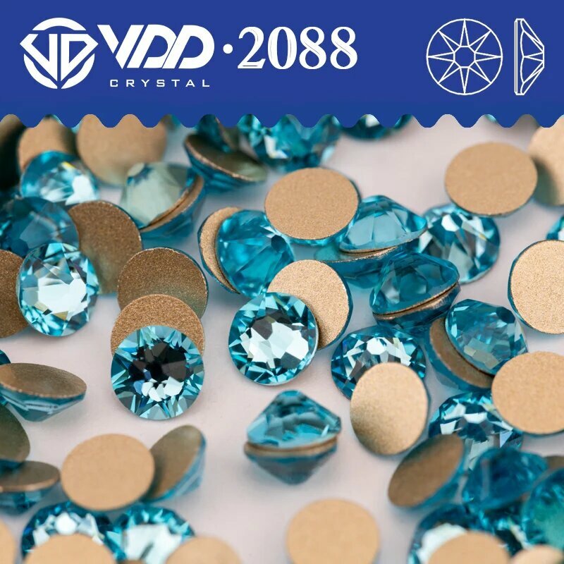 Стразы VDD Non Hot Fix 2088 Синий, SS20 (1440pcs), 027 Aquamarine