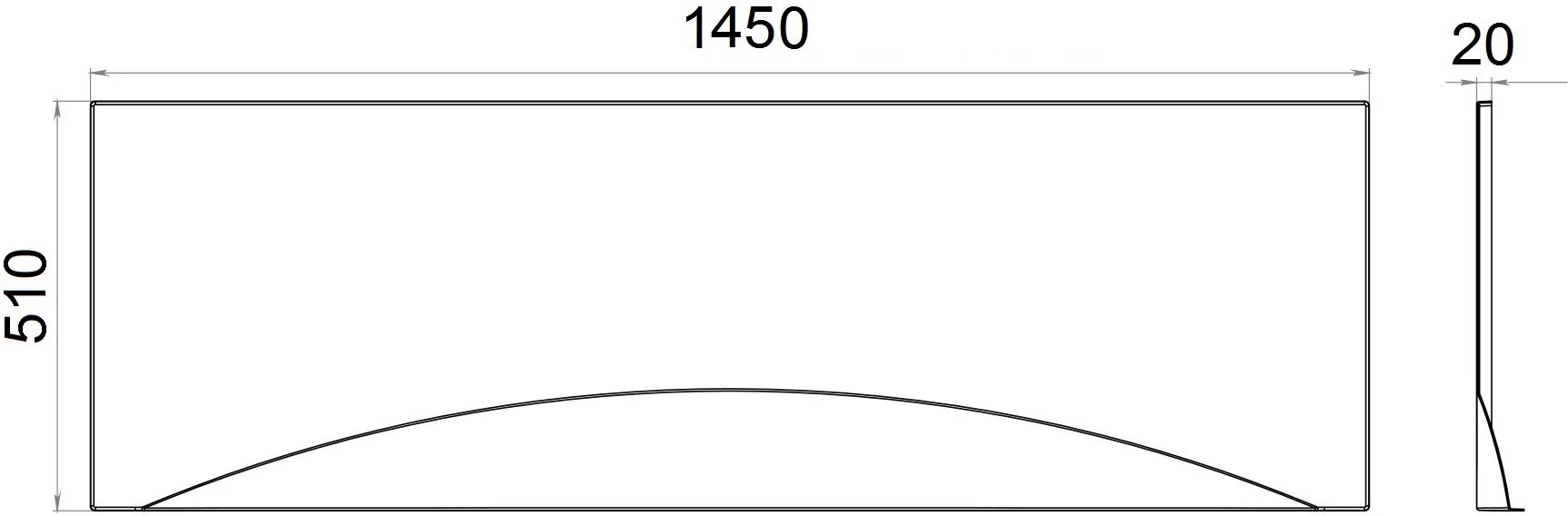Экран фронтальный Triton Стандарт 145