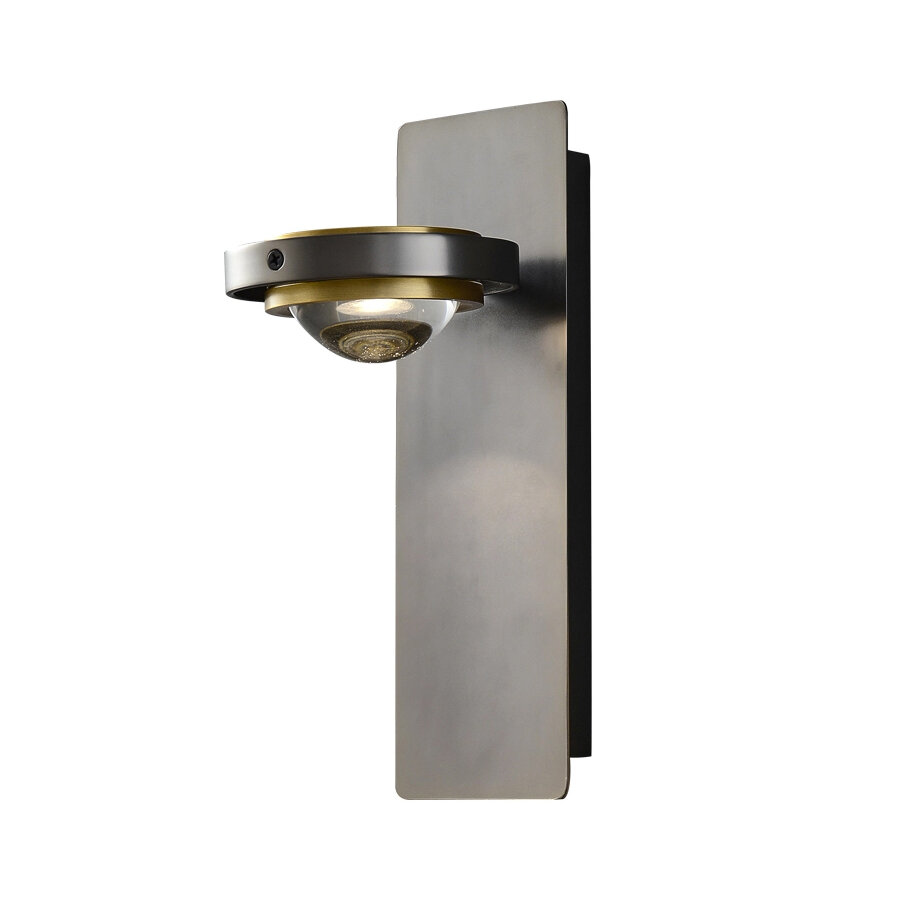 Настенный светильник Delight Collection Wall lamp MT9108-1W gun black, Стальной, LED