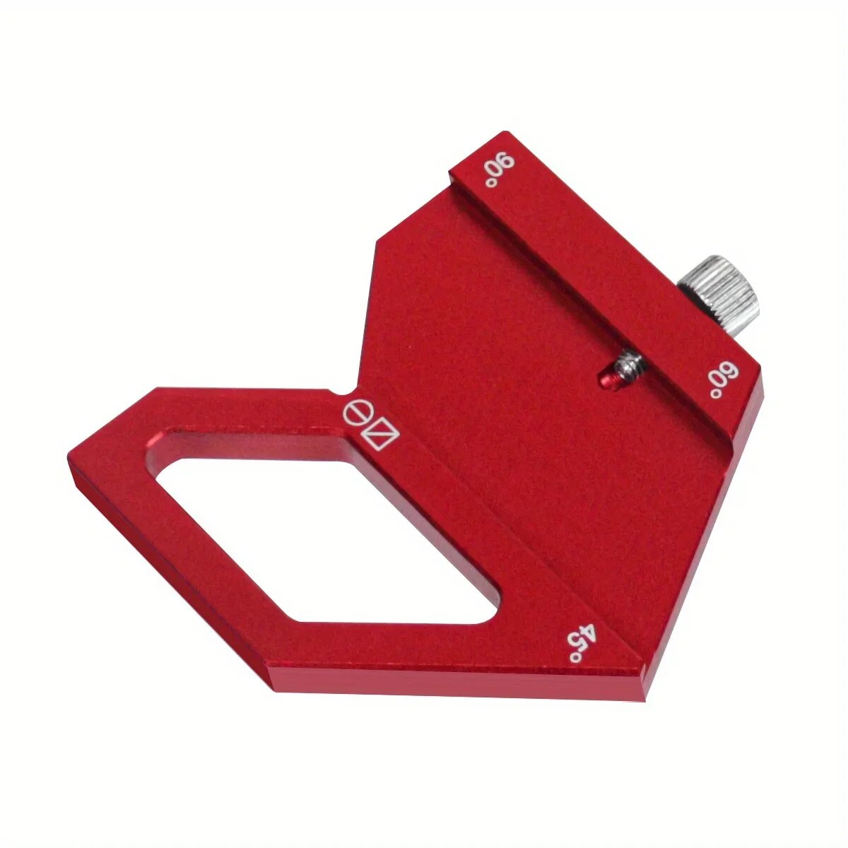 Угломер комбинированный FNICEL, 90/45°, красный, 1pc block